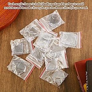 Ecally 150 Pcs Photo Frame Picture Keychains Pendant Blank Photo Insert Keychains Translucent Clear Acrylic Key Rings Make Your Own Keychain Clear Keychain Picture Holder for DIY Gifts Craft Kids