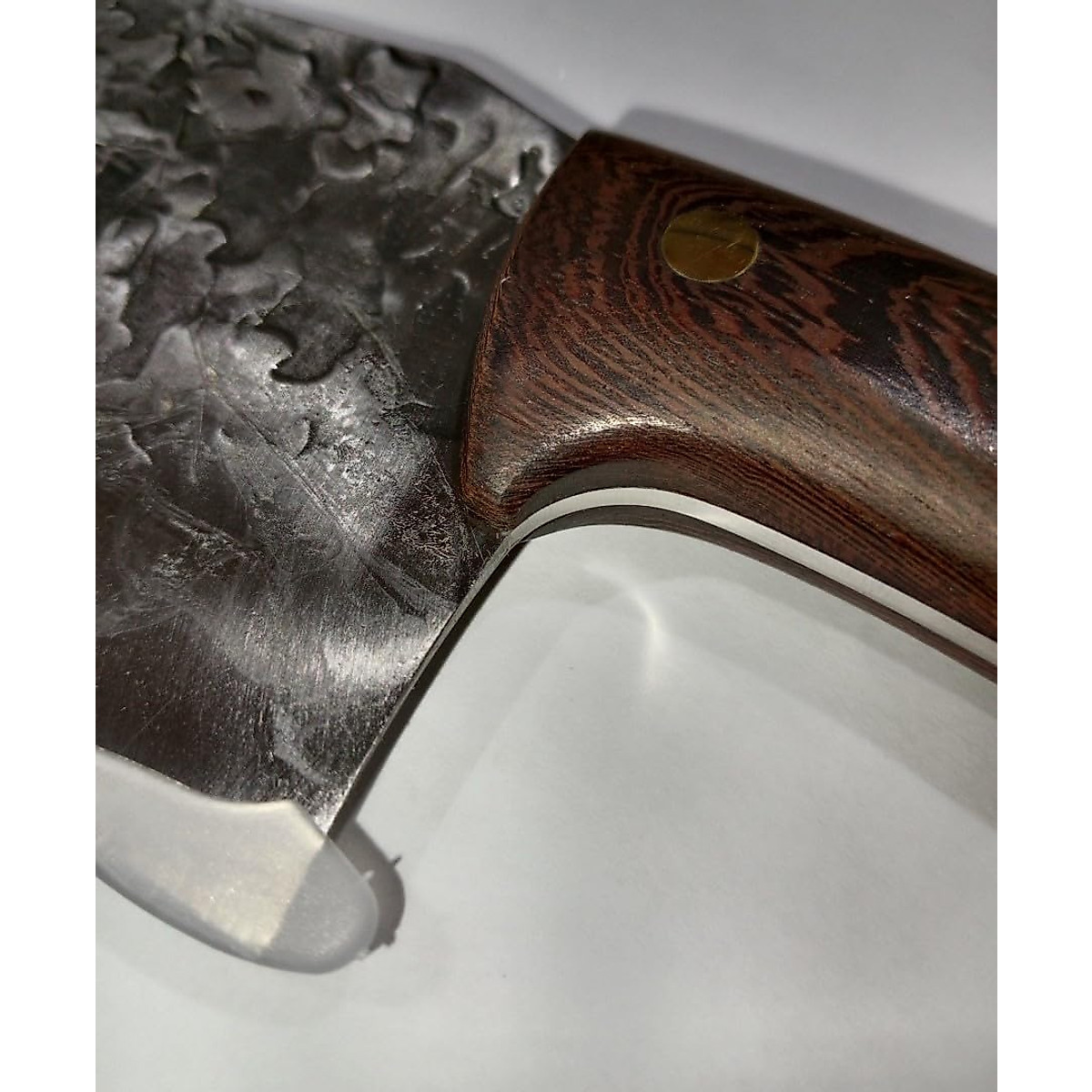 Lifespace 8in Chef Chopping Cleaver with 3 Rivets & Wood Handle