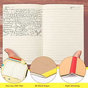 Geyoga 200 Pack A5 Composition Notebooks Bulk 60 Pages Journals Notebooks Colorful Soft Cover Ruled Lined Blank Notepad for School Students Travelers Home Office (Bright Color,Fresh Style)