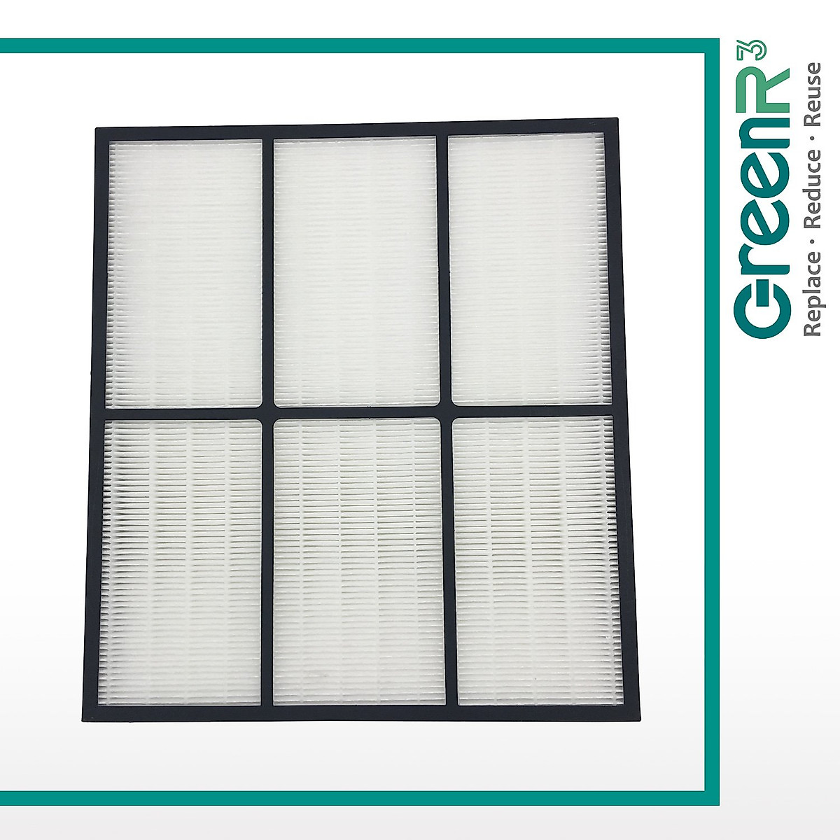 GreenR3 1-PACK HEPA Air Filters Air Purifiers for Hunter 30940 fits 30210 30214 30215 30216 30225 30244 30245 30260 30398 30400 30401 30402 30525 36260 36395 37225 Replacement Parts and more