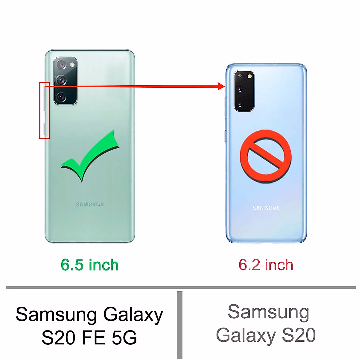 Osophter for Galaxy S20 FE Case,Samsung S20 FE 5G Case Shock-Absorption Flexible TPU Rubber Protective Cell Phone Cover for Samsung Galaxy S20 FE 5G(Red)