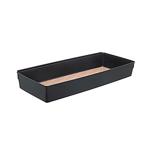 Rubbermaid No-Slip Interlocking Drawer Organizer, 6 x 15-in, Black with Gray Base (1994535)