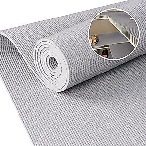 BUTJIJV Thicken Shelf Liner for 12 inch Wire Shelving - (5mm Thick) 11.4×98 Inch, Heavy Duty Wire Shelf Liner, Strong Grip, Non-Slip, Easy to Cut Drawer Liner
