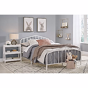 Signature Design by Ashley Casual Trentlore Metal Bed, Full, White