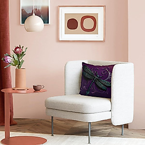 Yioniii Glitter Pink Cherry Blossoms on a Black，Modern Hidden Zipper Home Sofa Decorative Throw Pillow Cover Cushion Case 20 x 20 Inch Square，Pink Gold and Black