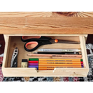 Poor Charlie Under Desk Drawer - Self Adhesive Bamboo Drawer - Sleek and Modern Design - Easy Installation - Compatible with Most Desks