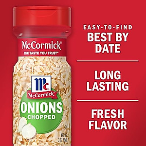 McCormick Chopped Onions, 3 oz (Pack of 12)