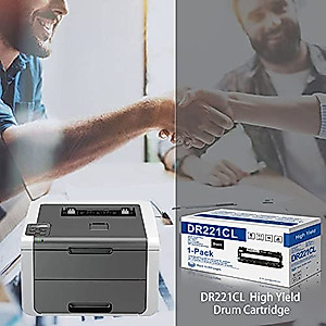 2-Black DR221 DR-221CL BK Drum Unit Replacement for Brother DR221CL DR-221CL HL-3170CDW MFC-9330CDW HL-3140CW MFC-9130CW Printer