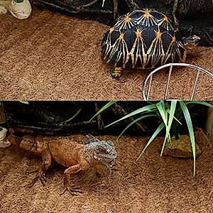 Hamiledyi Reptile Carpet Mat Coconut Fiber,Tortoise Substrate Liner Lizard Reptile Coco Liner for Bearded Dragon Snake Gecko Turtle Lizard Chamelon Iguana