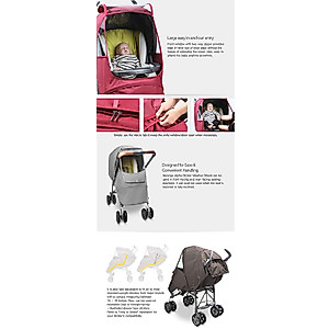 Manito Melange Alpha Stroller Weather Shield (Black)