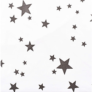 MEJU Star Twinkle 100% Cotton Duvet Cover 43" X 59" + Pillowcase 13" X19" Bedding Set with Zipper Closure for Baby Toddler Boys Girls Crib Bed Decoration Gift