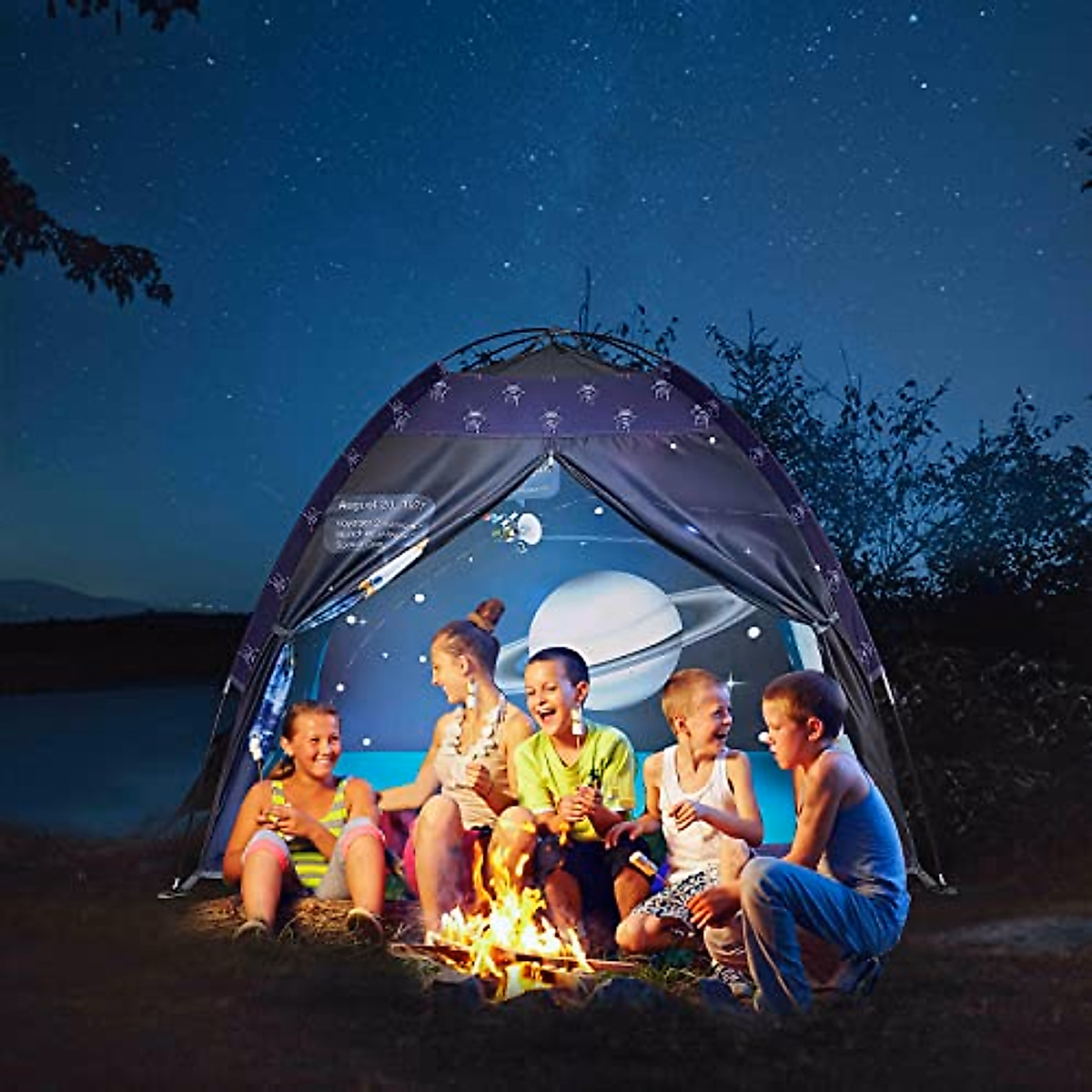 alprang Space World Play Tent Galaxy Dome Playhouse for Boys and Girls Imaginative Play-Astronaut Space for Kids Indoor and Outdoor Fun, Perfect Kid’s Gift- 47" x 47" x 43"
