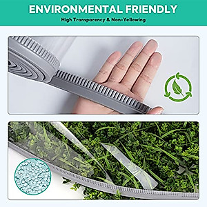 LovePads Customizable Plastic Door Curtain Strips, Magnetic Entry Curtain Panel, Heavy Duty Low Temp Waterproof Commercial Curtains for Walk-in Freezer Store Partition Doorway, Clear 12" x 72" (2 pcs)