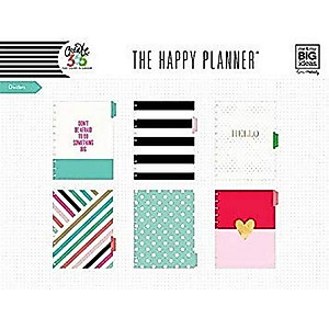 me & my BIG ideas 6 Month Calendar Extension - The Happy Planner Scrapbooking Supplies - 6 Pre-Punched Dividers - Undated Monthly & Weekly - 2 Sticker Sheets with Months and Numbers - Big Size