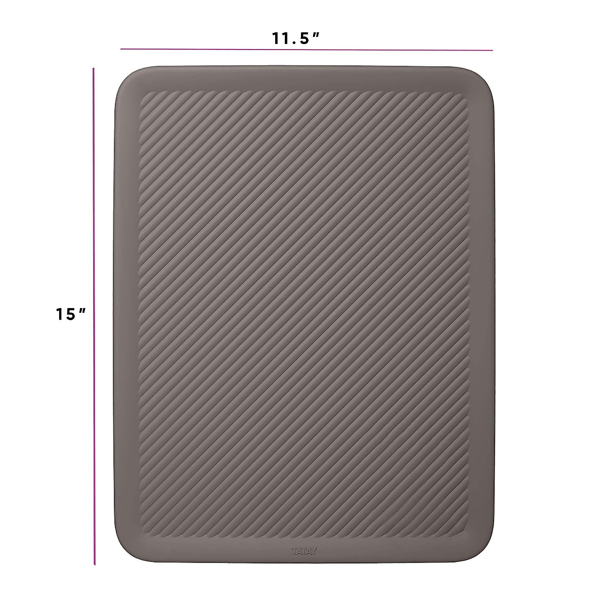 Superio Ribbed Collection - Decorative Plastic Lidded Home Storage Bins Organizer Baskets, X-Large Brown (2 Pack - 22 Liter) Stackable Container Box, for Organizing Closet Shelves Drawer Shelf