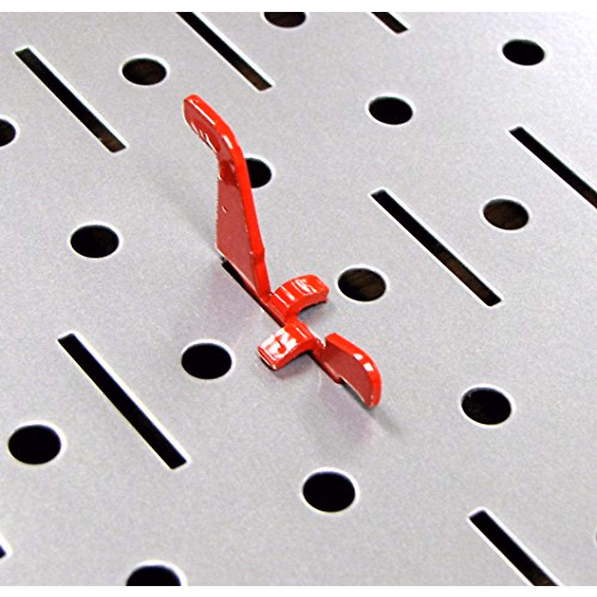 Wall Control Pegboard Standard Slotted Hook Pack - Slotted Metal Pegboard Hooks for Wall Control Pegboard and Slotted Tool Board – Red