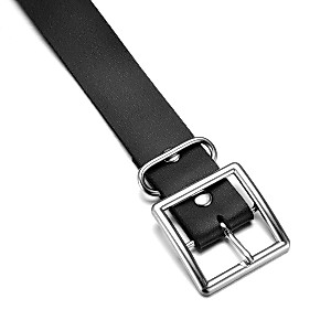 Eigso Punk Belts O-Rings Chains Goth Rock Steampunk Style Garters for Women Men PU Adjustable Black