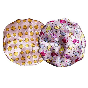2pcs Pack Baby Bonnet Kids Bonnet Infant Satin Silk Hair Bonnets For Girls Boys Toddler newborn infants with tie band bow 6-12 months