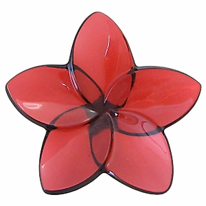 Baccarat Crystal Bloom Flower - Red