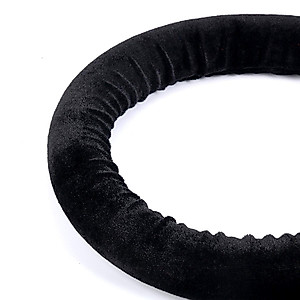 YaeKoo 2 Pack of Velvet Stanchion Rope 4.9 Feet with Stainless Steel Hooks,Crowd Control Stanchion Post Queue Line Barrier Velvet Hanging Ropes for Movie Theaters,Grand Openings,Hotels-Black