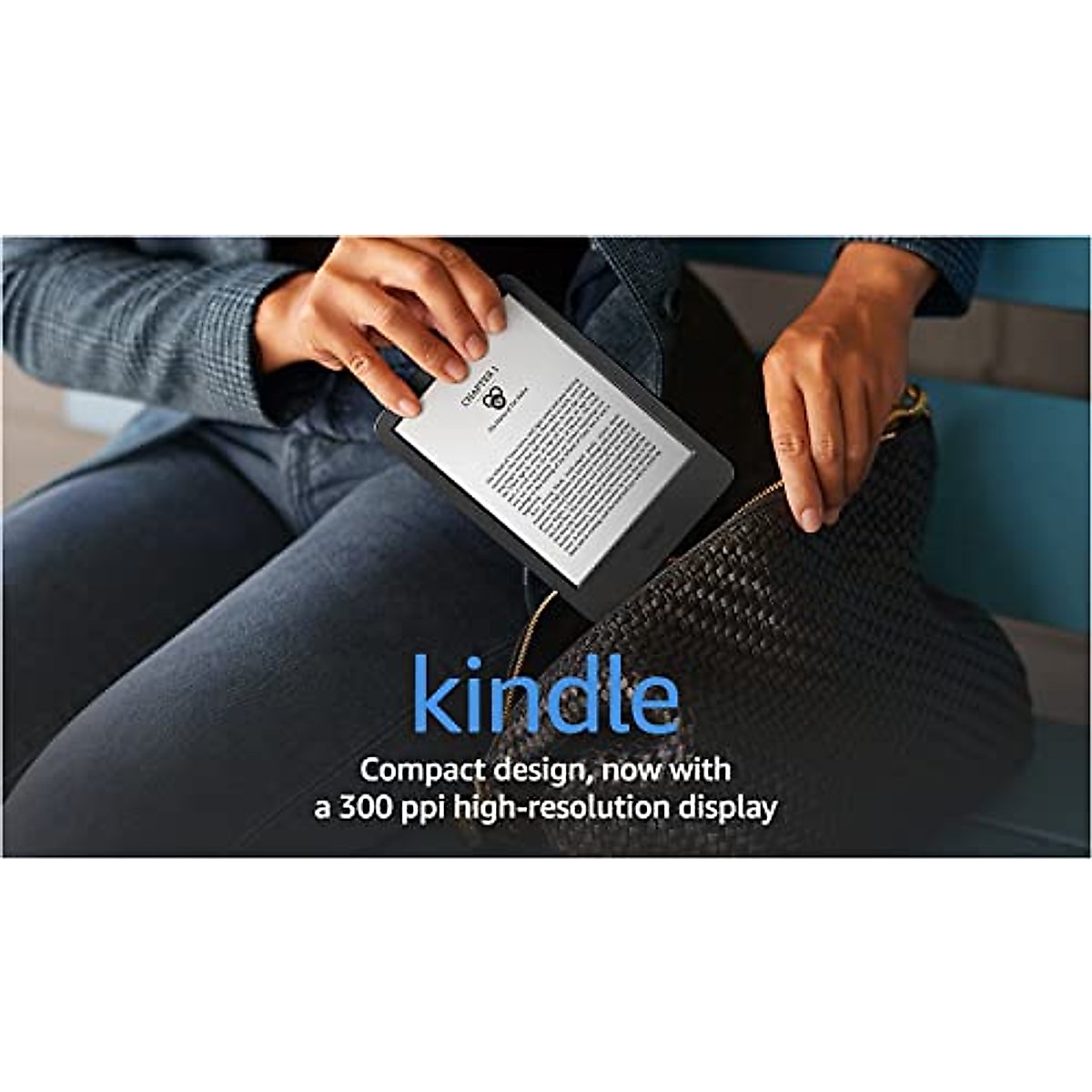 All-new Kindle (2022 release) – The lightest and most compact Kindle, now with a 6” 300 ppi high-resolution display, and 2x the storage - Black