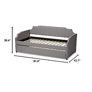 Baxton Studio Daybeds Twin Gray