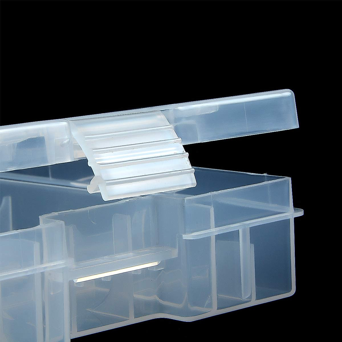 YXQ 47 Batteries Organizer Storage Case Box Holder Clear Plastic Container Portable- Holds 16 AAA+20 AA+ 2 9V+5 C+4 D Various Sizes and Tester