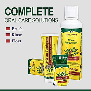 TheraNeem Neem Toothpaste, Cinnamon | Supports Healthy Teeth and Gums and a Fresh Mouth | Fluoride Free, Vegan | 4.23 oz | 2pk