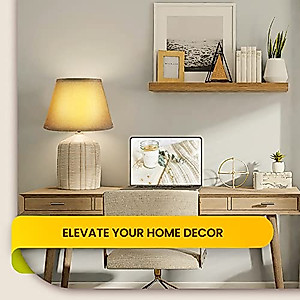 Lamp Shades Set of 2 Lampshades for Table Lamp Floor Lamps, 10x8.5x6.5" Gray Linen Lamp Shade Replacement Medium Fabric Lampshade Easy Assembly Lamps Shades