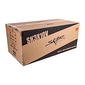 Skar Audio SK3X10V Triple 10" Universal Fit Ported Subwoofer Enclosure with Angled Rear Firing Design