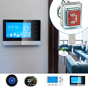 24V 40VA Thermostat and Doorbell Transformer, Power Transformer Compatible with Nest, and Honeywell, and Ecobee and Sensi Thermostat, Nest Hello and All Versions of Doorbells