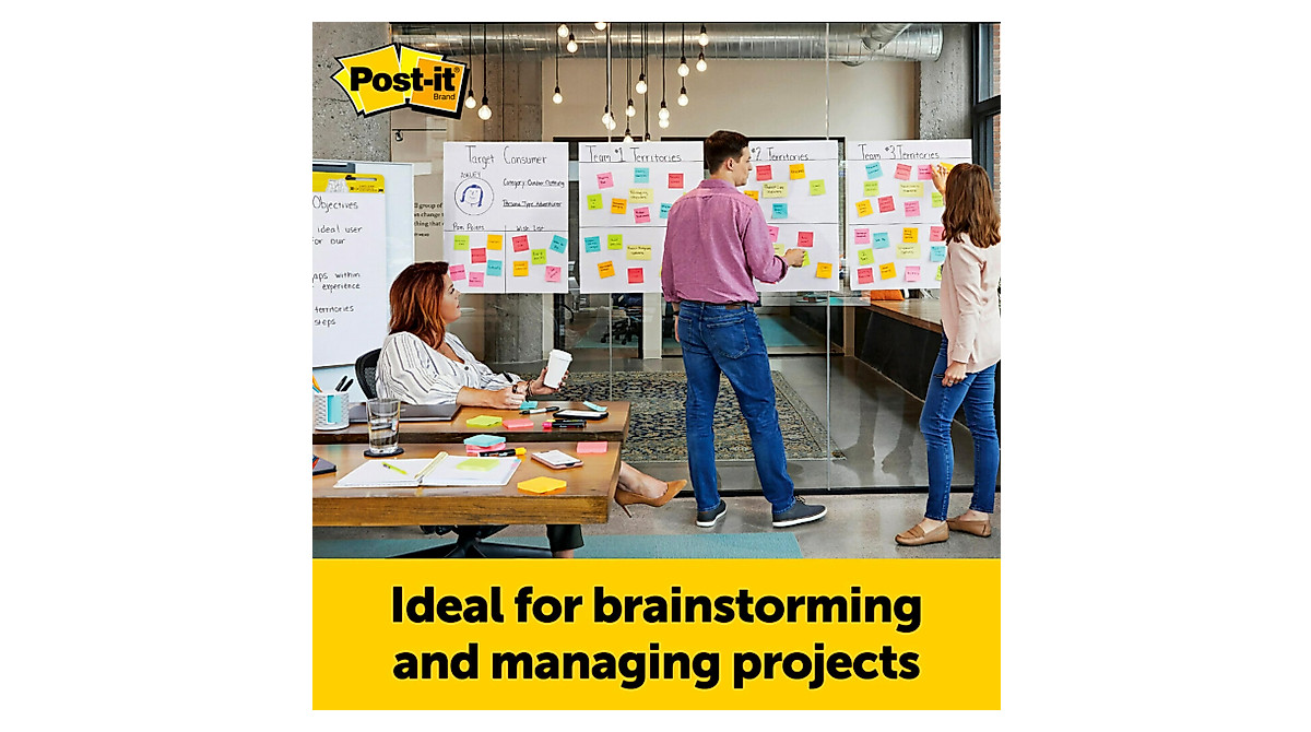 Post-it Wall Pad 20x23 Inches - Repositionable & Easy Mounting