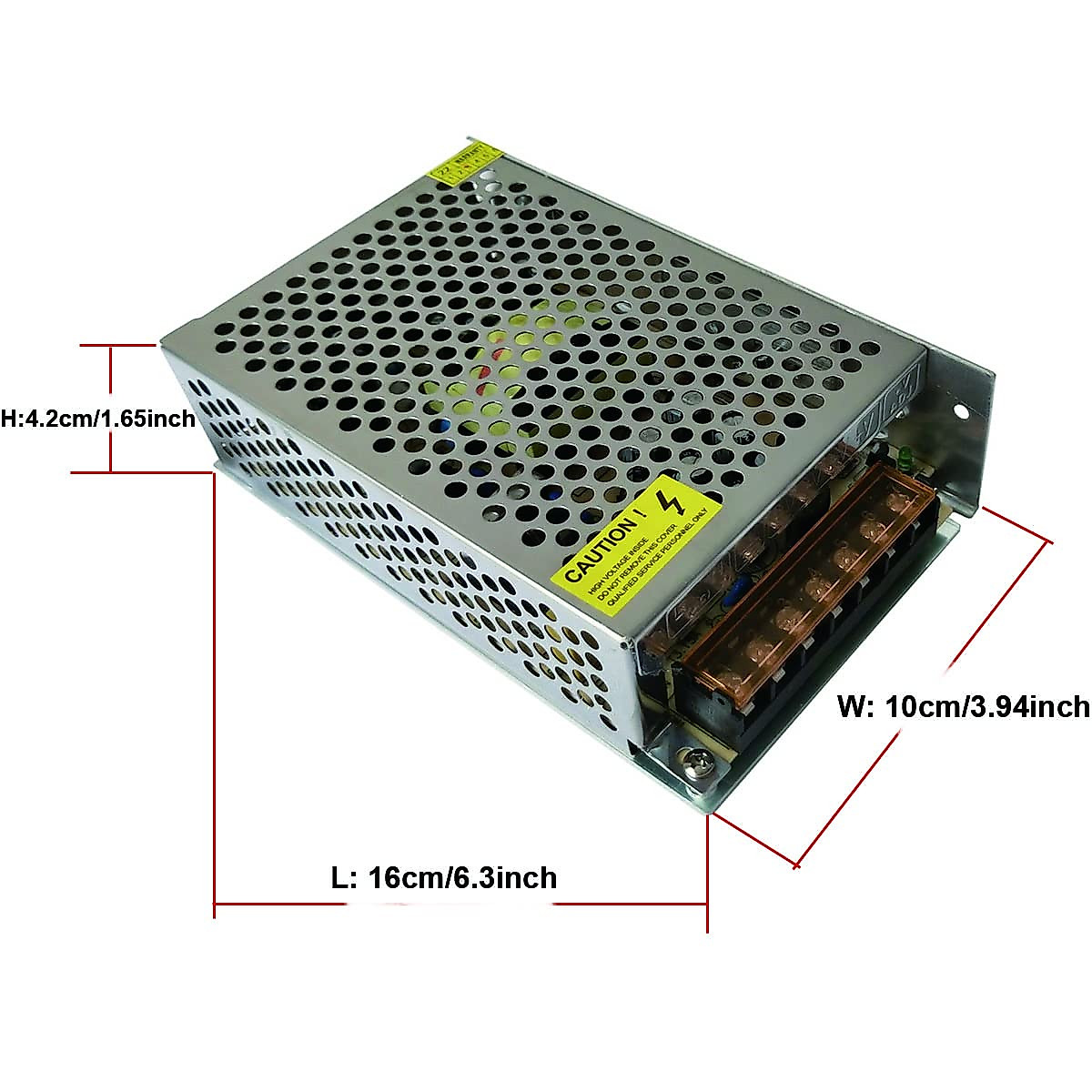 AC 110V to DC 12V 10A 120W Universal Regulated Switching Power Supply Adapter Transformer Driver Converter for LED Strip Light, CCTV Security Camera System, Computer Project