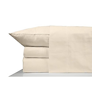 1000 Thread Count 100% Egyptian Cotton Sheets Set King Size Ivory Bed Sheet 4 Piece bed sheet Sets Long Staple 16 Inches Deep Pocket All Season Bedding Super Soft Breathable Sateen Finish