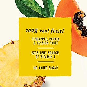 Golden Farms Tropical Pouches, Low Ingredient Healthy Snacks (Pack of 12), 100% Pure Fruit, No Added Sugar, Vegan, Gluten-Free, Kosher, Non-GMO Squeeze Pouch 3.17oz Each