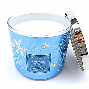Bath and Body Works Sweater Weather 3 Wick Scented Candle