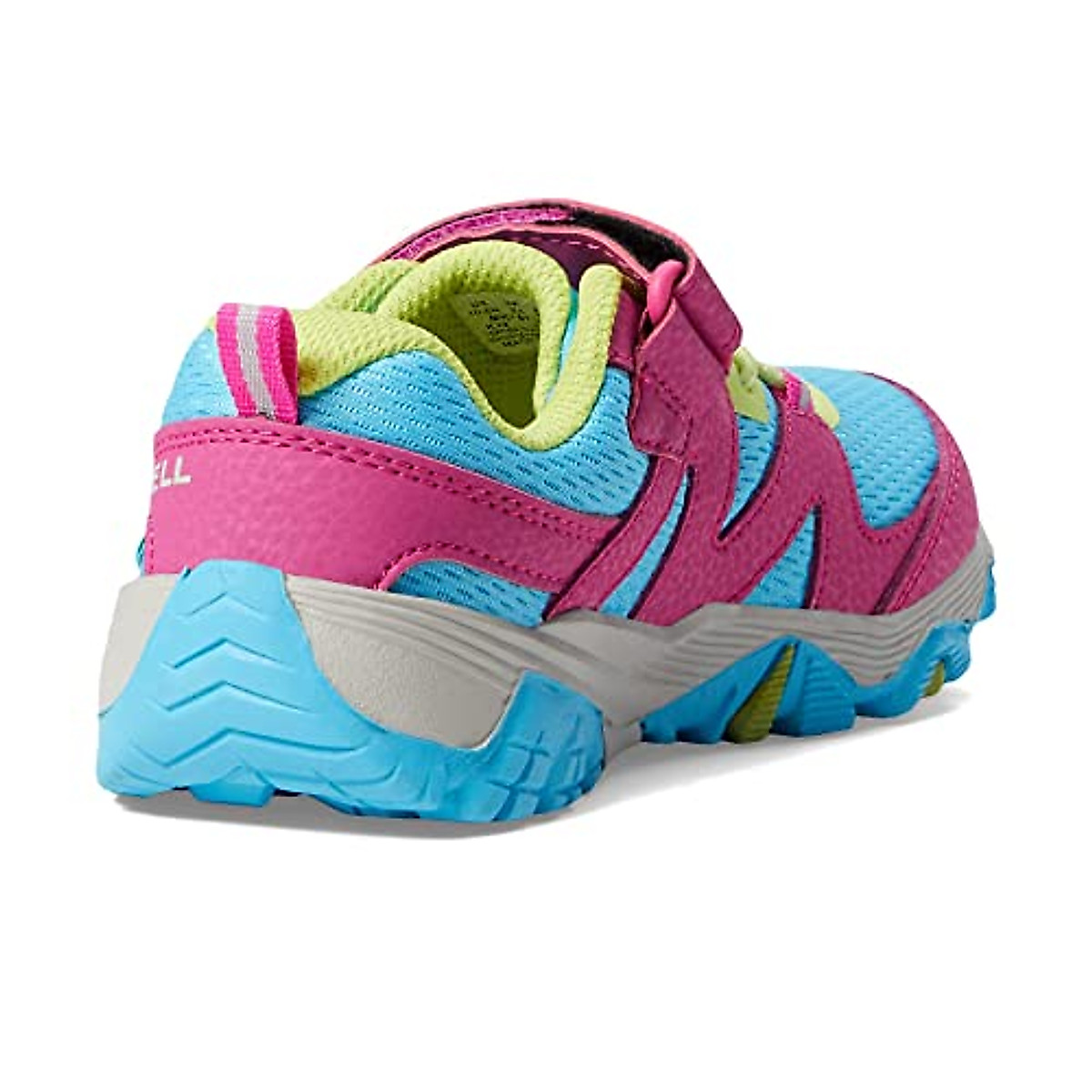 Merrell Trail Quest Hiking Shoe, Berry/Lime/Turquoise, 2 US Unisex Big Kid