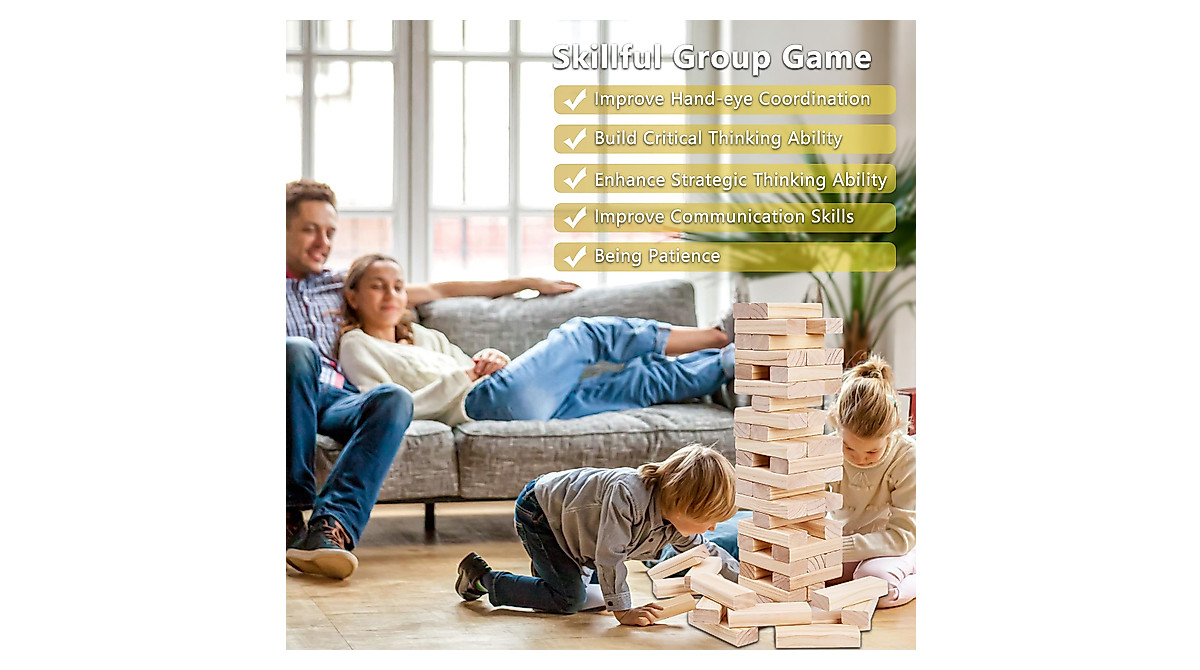 Aivalas Giant Timber Blocks - Fun Indoor/Outdoor Game