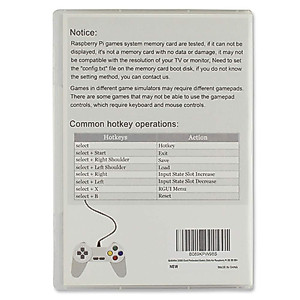 BeiErMei Raspberry Pi Game System, Preloaded 32GB Games Plus Data with Class 10 MicroSD TF Card, Only Work with Raspberry Pi 2B, 3B, 3B+, Retropie RetroArch Emulation Station, KODI+LXDE Video Previews