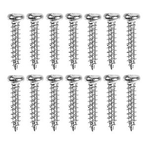 SUPVOX 50 PCS Tuning Peg Tuning Key Screws Machine Heads Guitar Tuner Mounting Screws for Electric/Acoustic Guitar Bass 11 x 2 mm (Silver)