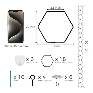 Chain Trellis for Climbing Plants - Indoor & Outdoor House Plant Accessories for Monstera, Pothos, Ivy, and More | Garden Wall Trellis and Plant Vine Support - Houseplant Accessories and Plant Gifts