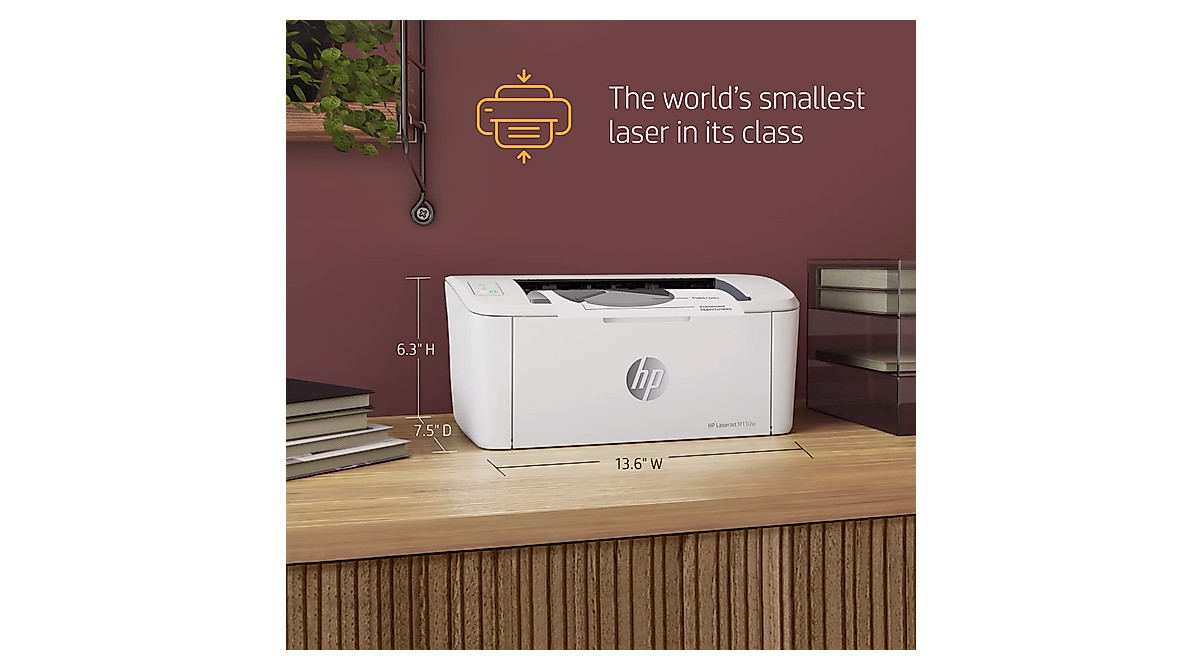 HP LaserJet M110w Wireless Monochrome Printer - Renewed | Fast, Compact ...