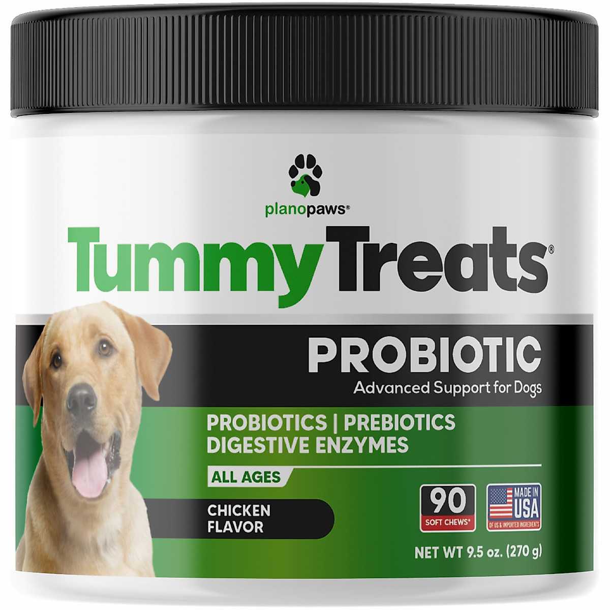 Probiotics for Dogs All Ages - Dog Probiotics for Digestive Health - Digestive Enzymes for Gut Flora, Diarrhea & Bowel Support - Gut Health Support Prebiotics for Dogs - 90 Probiotic Chews for Dogs