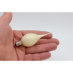 Creative Hobbies® Country Style Silicone Dipped Candle Light Bulbs (Pkg of 10 Bulbs) ~ 5 Watt Pearlized Silicone, Gold Glow