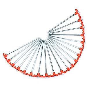 Yesland 20 Pack Tent Stake, 9-7/8 Inch Galvanized Non-Rust Camping Family Tent Pop Up Canopy Stakes