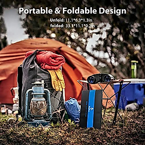 [Upgraded]BigBlue 3 USB-A 28W Solar Charger(5V/4.8A Max), Portable SunPower Solar Panel Charger for Camping, IPX4 Waterproof, Compatible with iPhone 11/XS/XS Max/XR/X/8/7, iPad, Samsung Galaxy LG etc.