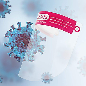 10 Pack Kids Anti-Fog Face S.hields Safety S.hield with Elastic Band For Children (Red)