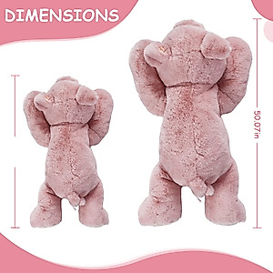 KECIRLE Soft Pink Pig Plush Pillow 21.6",Cute Piggy Stuffed Animal Doll Toy, Gifts for Valentine's, for Kids Boys and Girls……