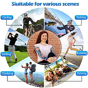 Aresvns Extended Version Tattoo Sleeves Cover for biker 20PCS, Cycling Tattoo Sleeves Sunscreen Sleeves Unisex Stretchable Christmas Gift Cosplay Accessories Sleeves