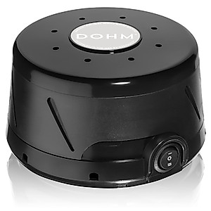Yogasleep Dohm Classic (Black) White Noise Machine + Travel Case, Sound Machine, Soothing Natural Sound from a Real Fan, Noise Cancelling, Sleep Therapy, Office Privacy, Travel